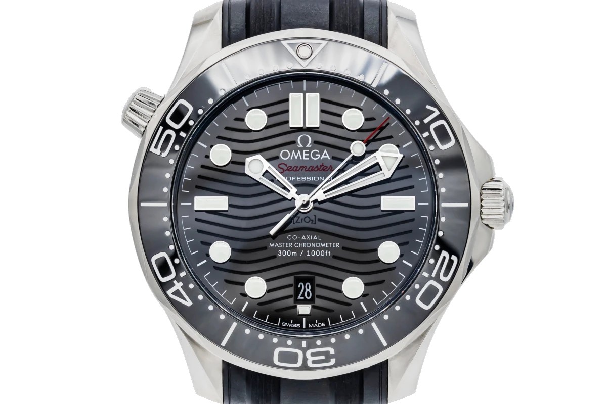 OMEGA Seamaster Diver 300m 42mm Black Rubber Strap 210.30.42 2021 - Out ...