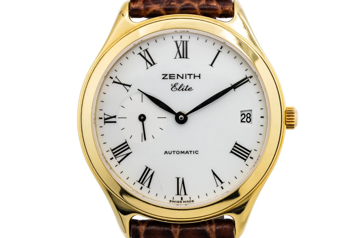 Zenith Elite 36mm 18ct Yellow Gold Leather - Out of stock
