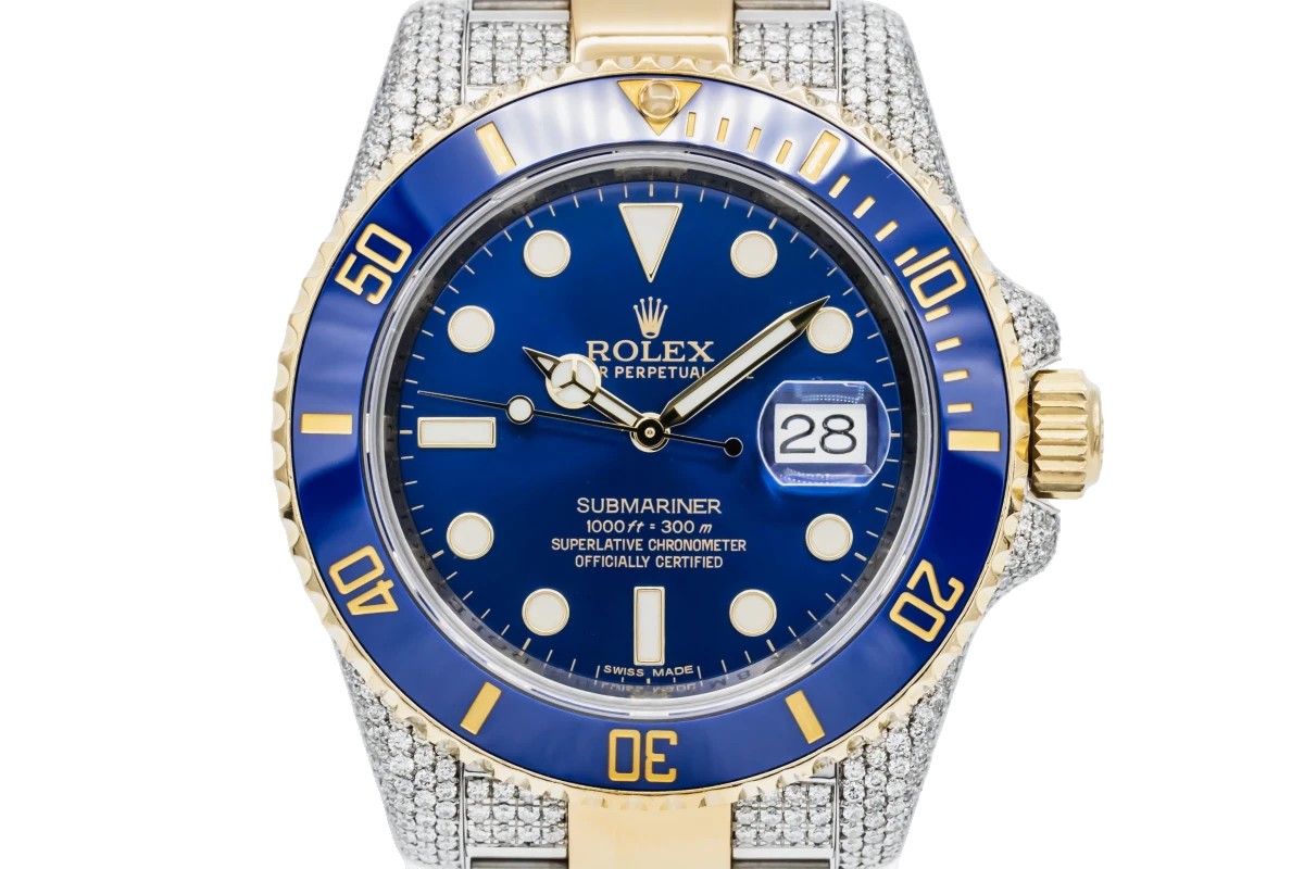 Rolex Submariner 'Diamond Set' 40mm Steel And Gold Oyster 116613LB - Out of stock