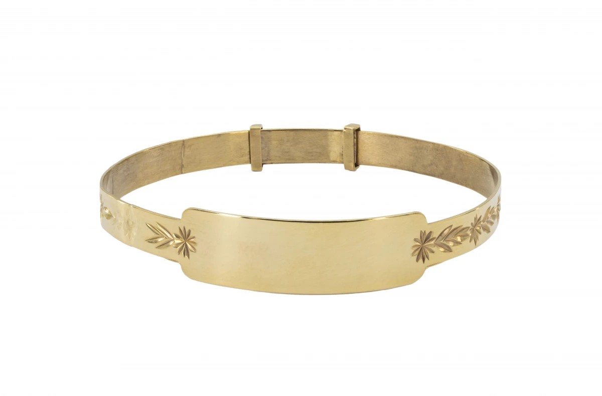 9ct Yellow Gold Baby Expandable Bangle - Out of stock