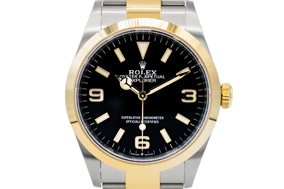 Rolex Explorer 36mm Stainless Steel & 18ct Yellow Gold Oyster 124273 ...