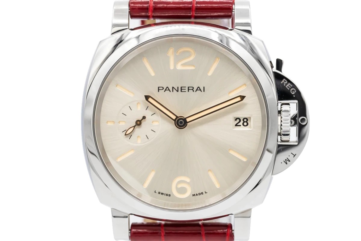 Panerai Luminor Due 38mm Red Leather PAM01248 2023 UNWORN - Out of stock