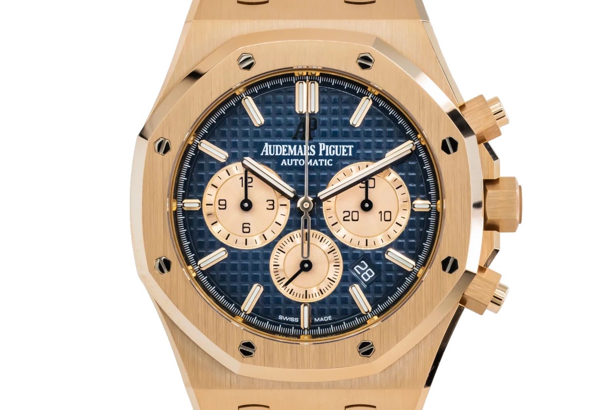 Audemars Piguet Royal Oak Chrono 41mm Rose Gold Bracelet 26331BA - Out ...