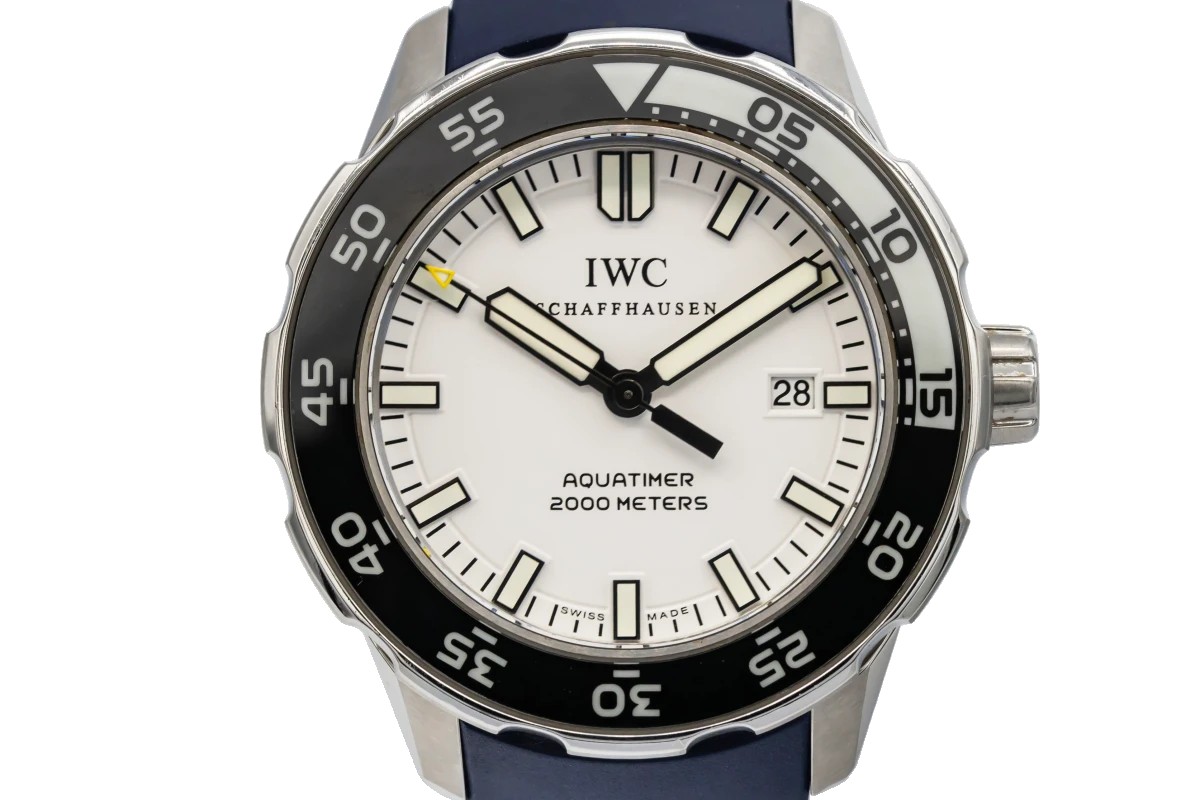 IWC Aquatimer Automatic 2000 Blue Rubber 44mm IW356806 Circa 2013 - Out ...
