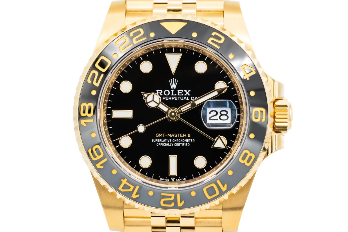 Rolex GMT-Master II 40mm 'Zombie' 18ct Yellow Gold Jubilee 126718GRNR ...