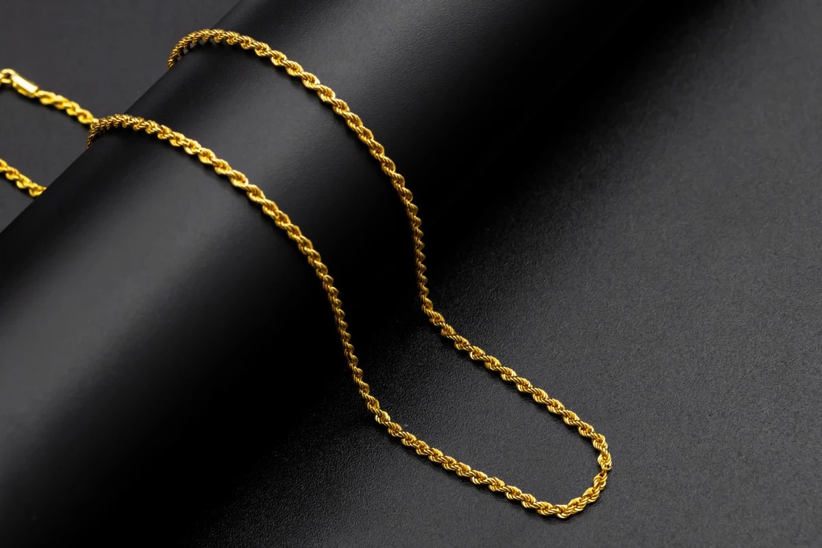 9ct Yellow Gold Rope Children's Chain 2.2g