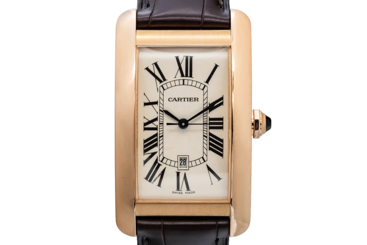 Cartier Tank Americaine 27mm 18ct Rose Gold Leather W2609156/2505 2018 ...