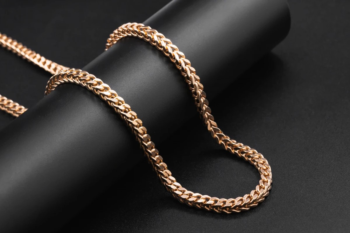9ct Rose Gold Franco Chain 42.1g - Out of stock