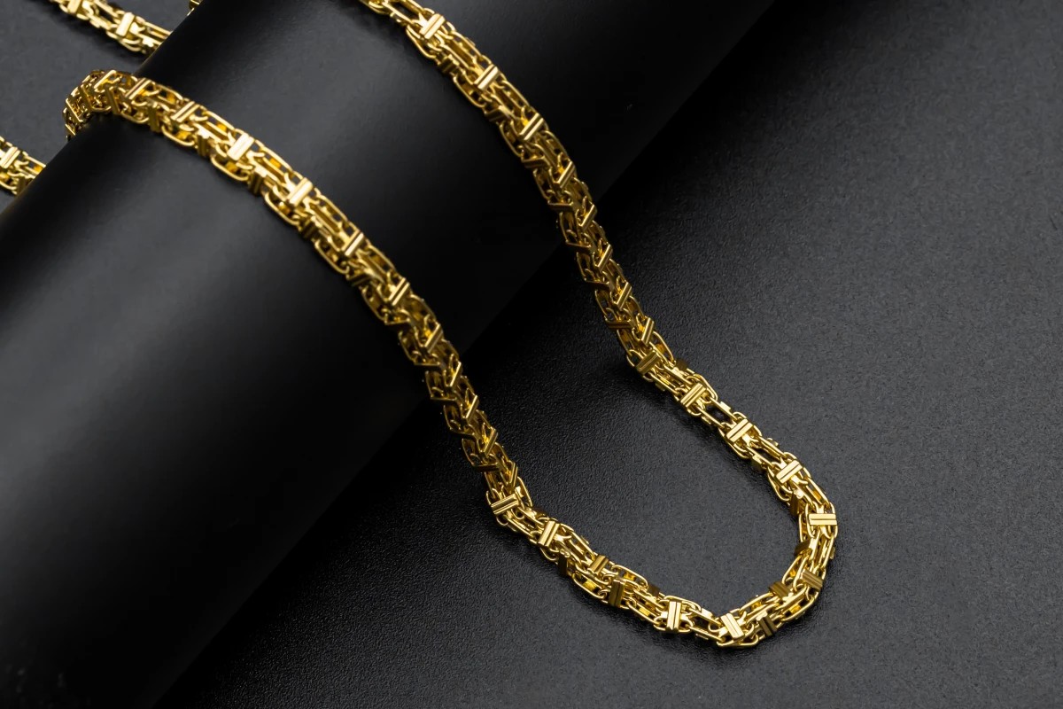 9ct Yellow Gold Cage Chain 38.4g - Out of stock