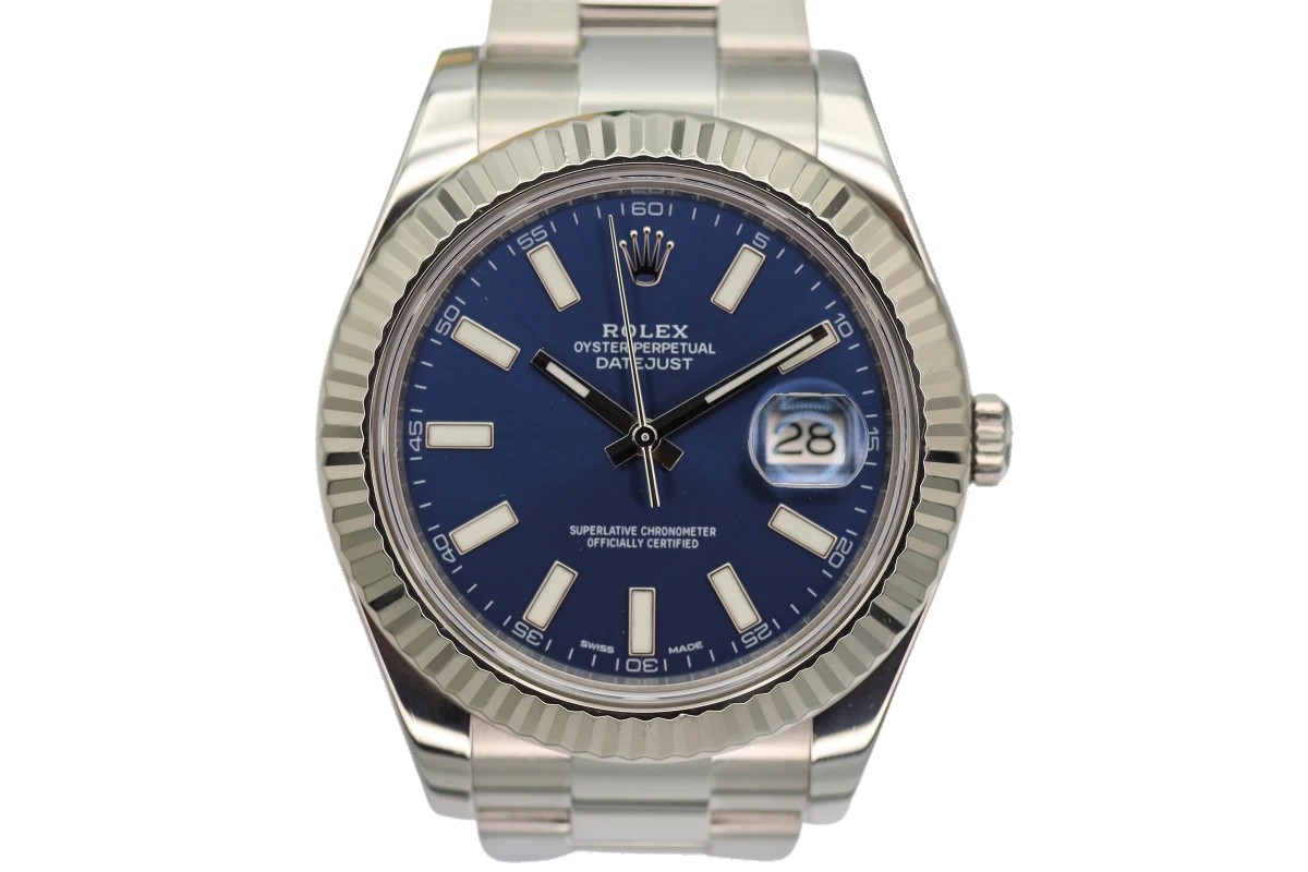 Datejust II Stainless steel blue baton - Out of stock
