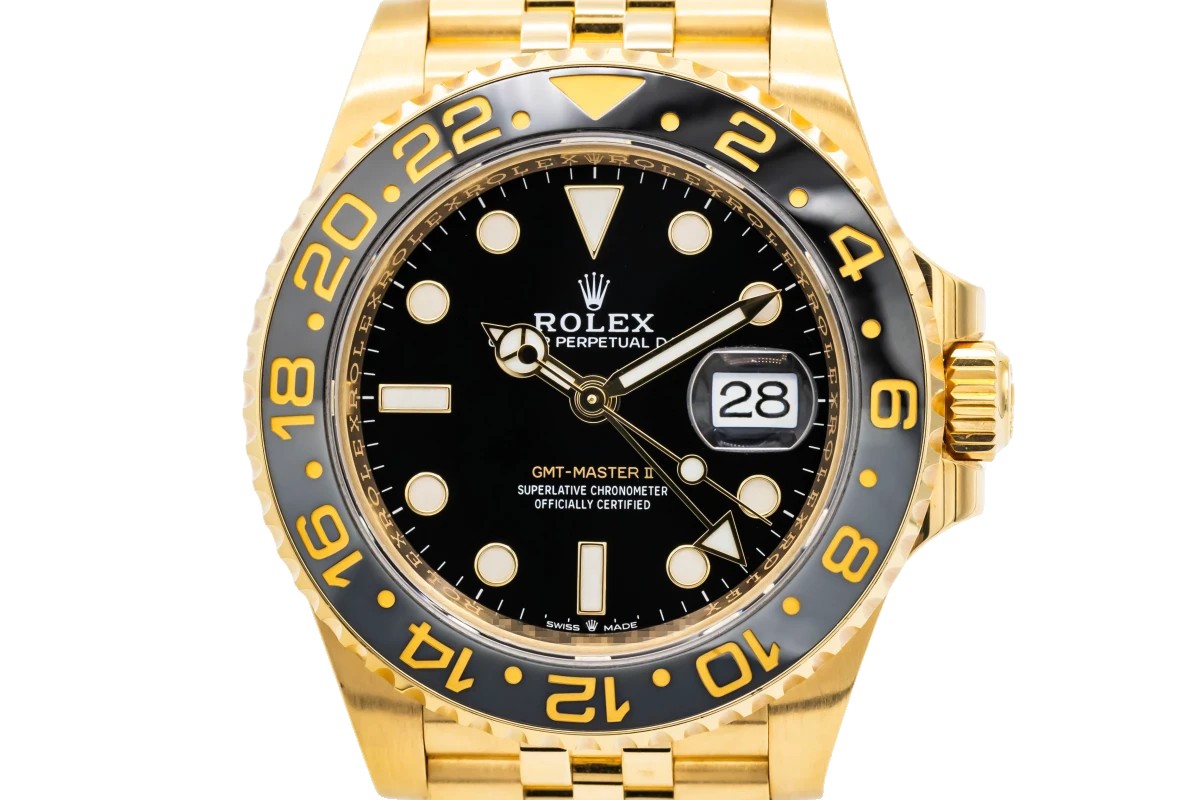 Rolex GMT-Master II 40mm 'Zombie' 18ct Yellow Gold Jubilee 126718GRNR ...